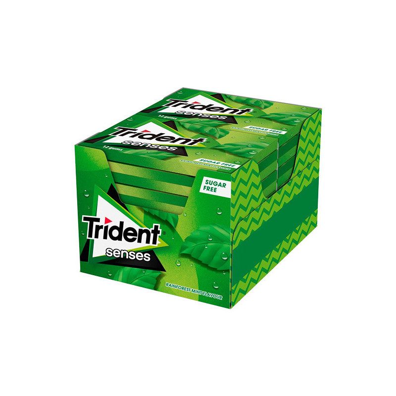 CHICLES TRIDENT SENSES RAINFOREST 12U