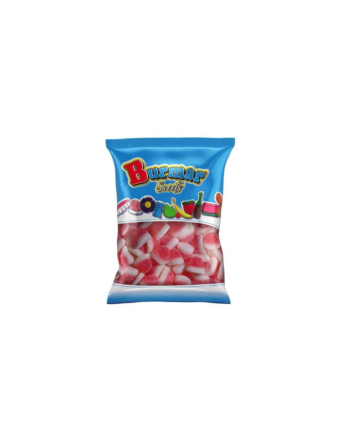 GOMAS BURMAR BESOS FRESA AZUCAR 1KG