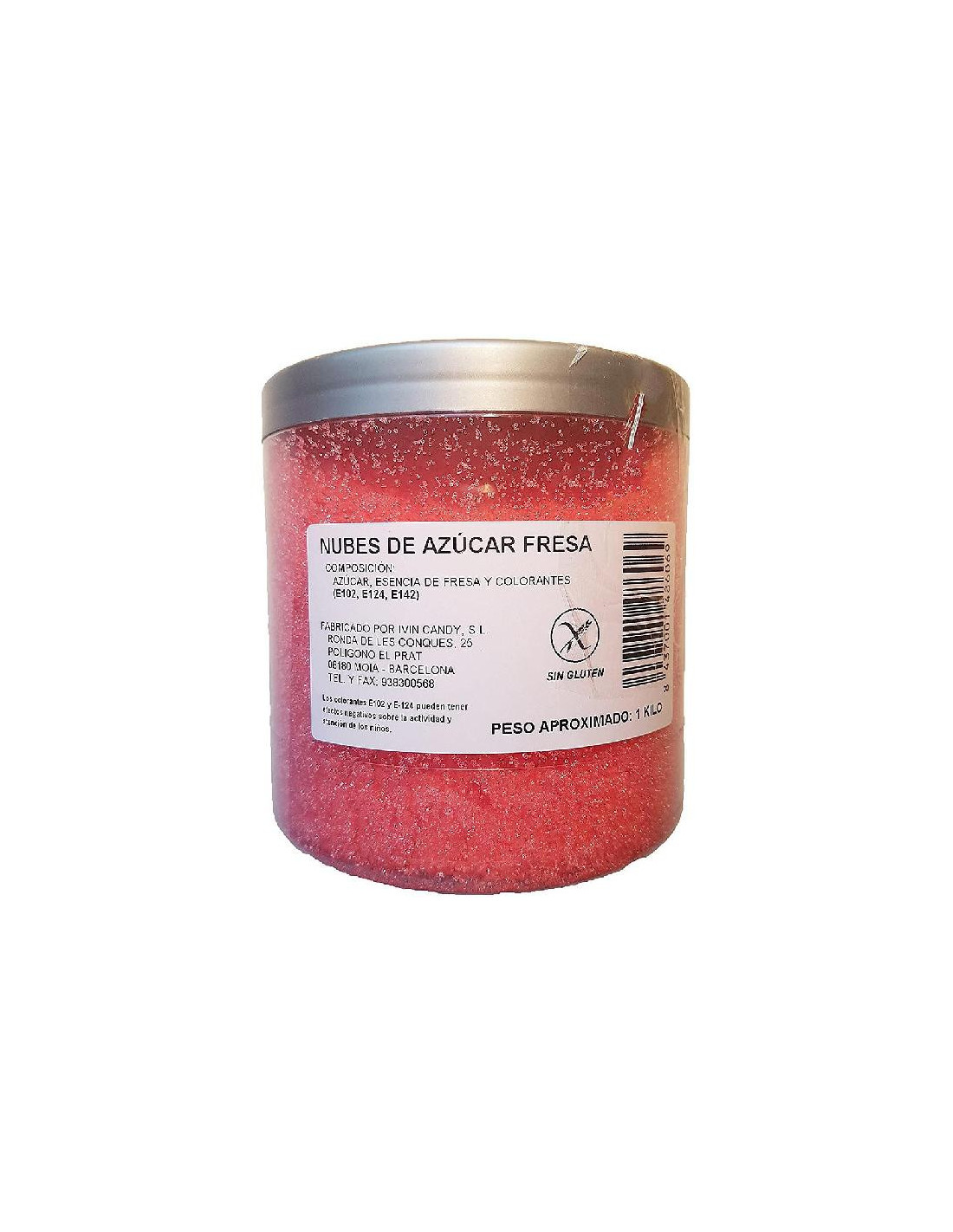 AZUCAR IVINCANDY FRESA T.1KG