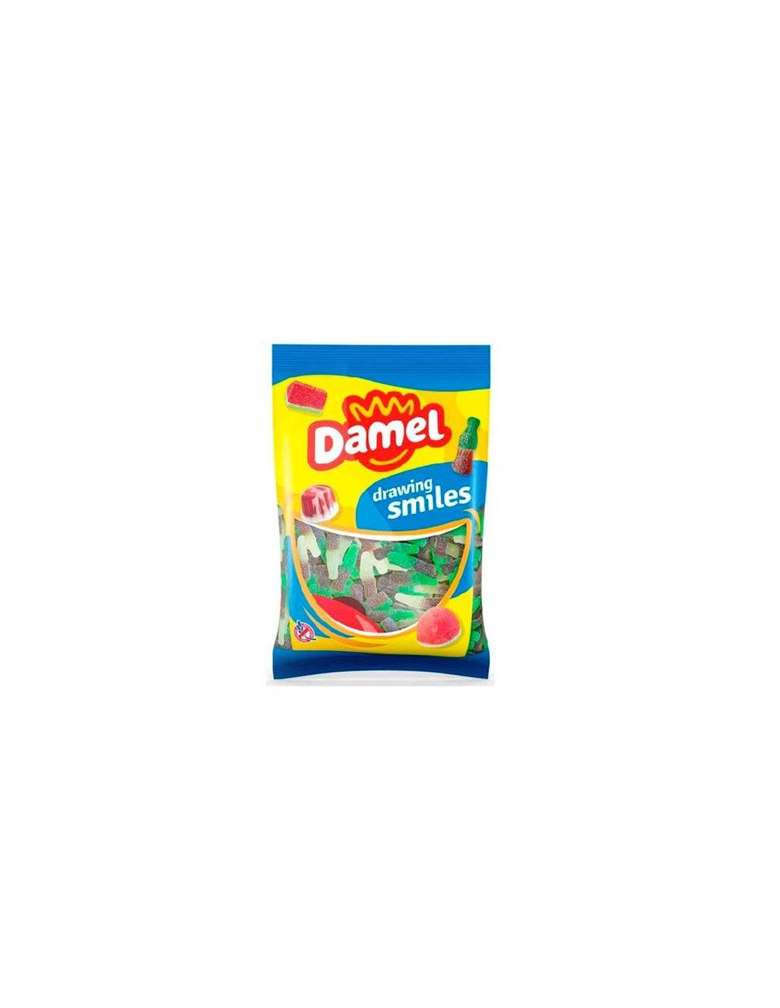 GOMAS DAMEL BOTELLAS COLA MARR/VERD. 1KG