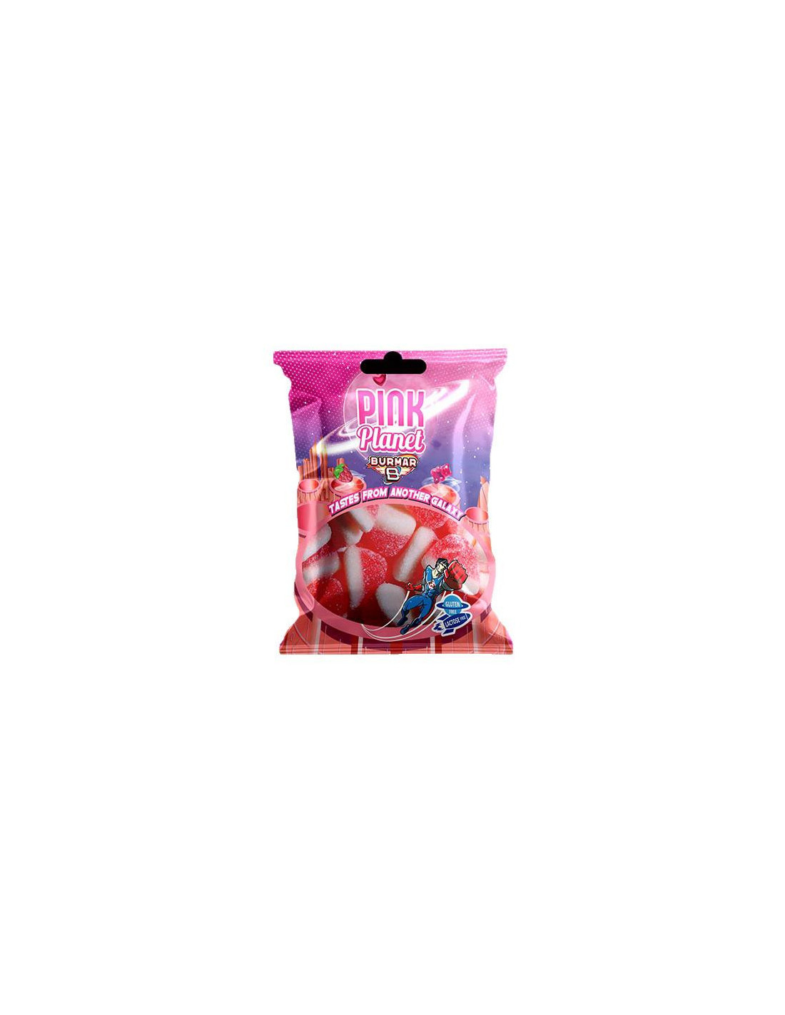 GOMAS BURMAR BESOS FRESA AZUCAR B.100GR