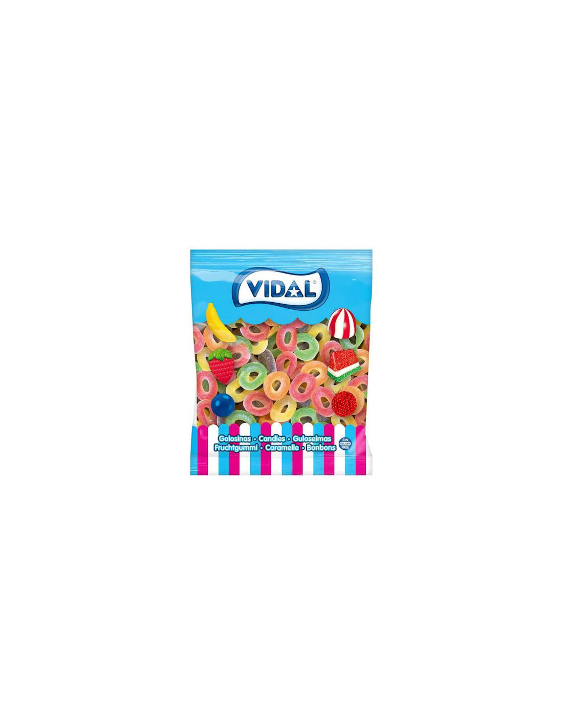 GOMAS VIDAL AROS SURTIDOS AZUCAR B.1KG